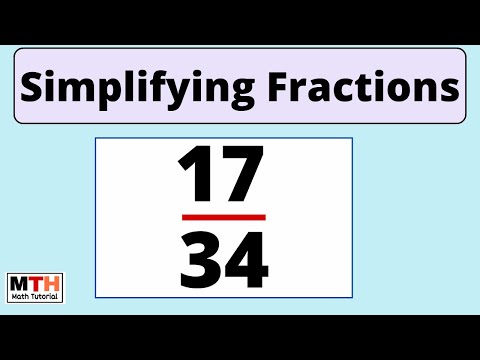 How to simplify the fraction 17/34 | 17/34 Simplified