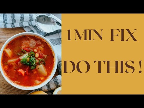 Chef's tips on how to reduce too much pepper in soup