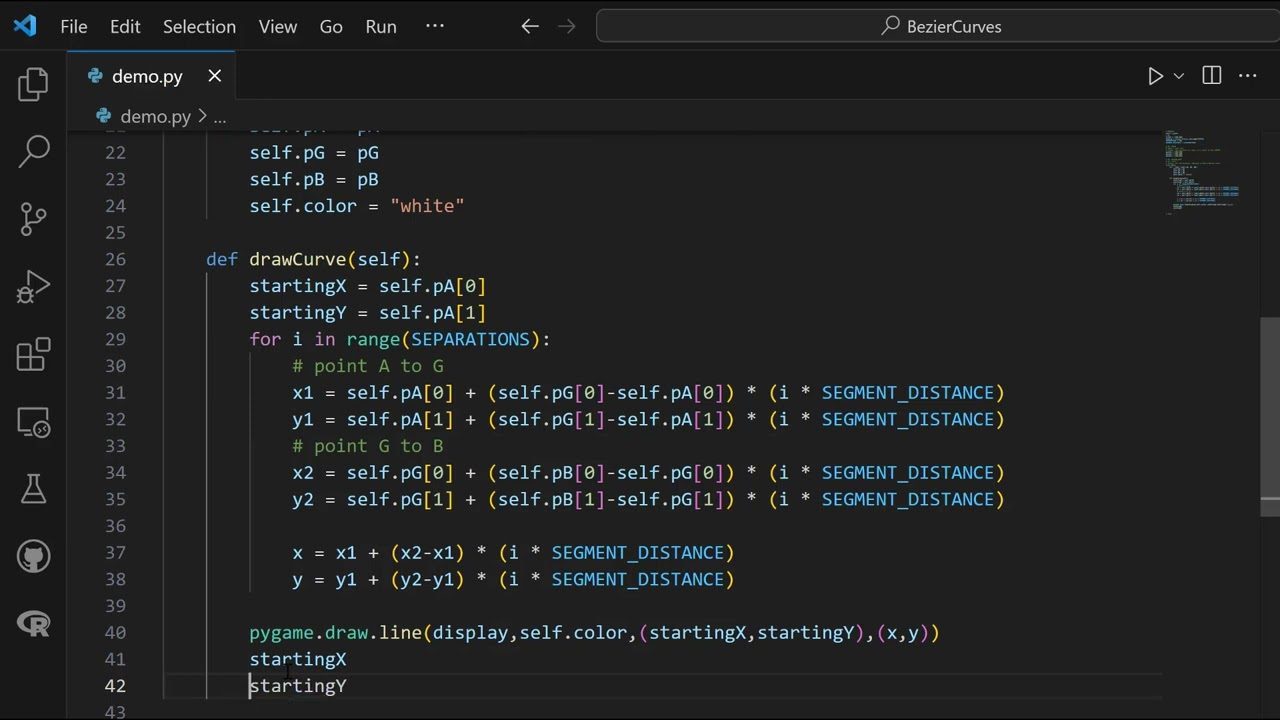 BezierCurves  - Implementation