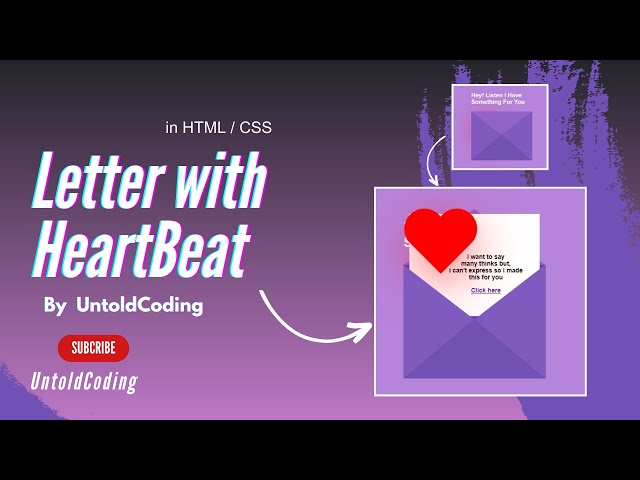 Creating a Love Letter Animation with HTML and CSS | Galaxy.ai