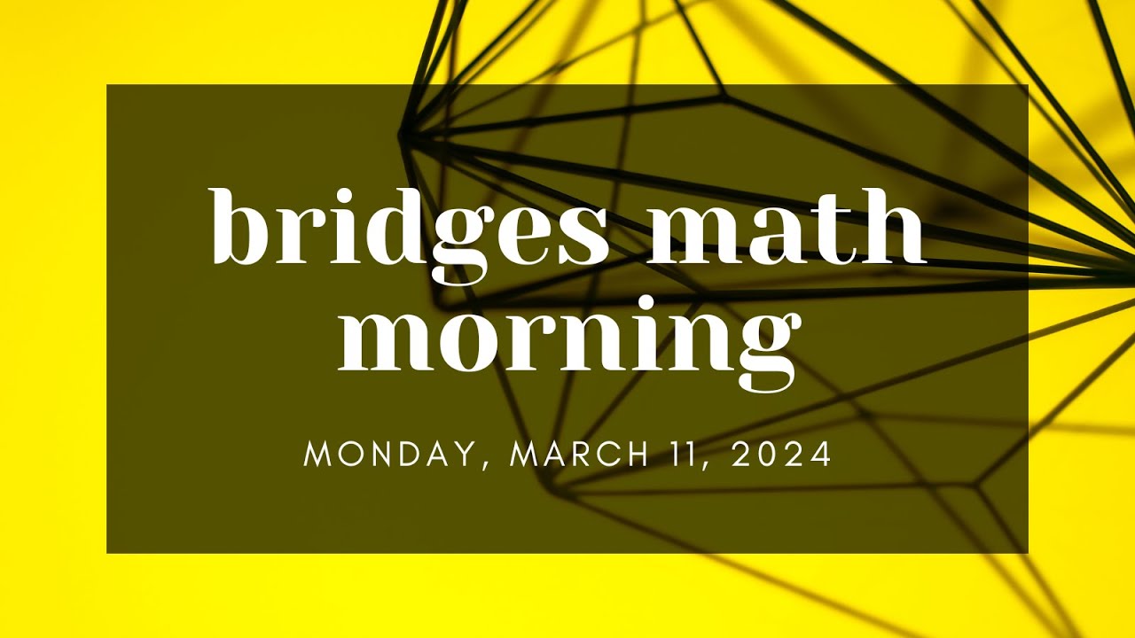Bridges Math Morning: Work Places Games