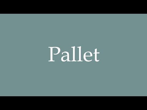 How to Pronounce ''Pallet'' Correctly in French