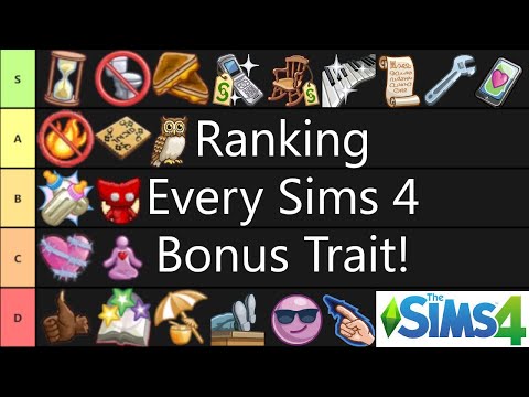 Ranking Every Bonus and Reward Trait in the Sims 4: A Tier List