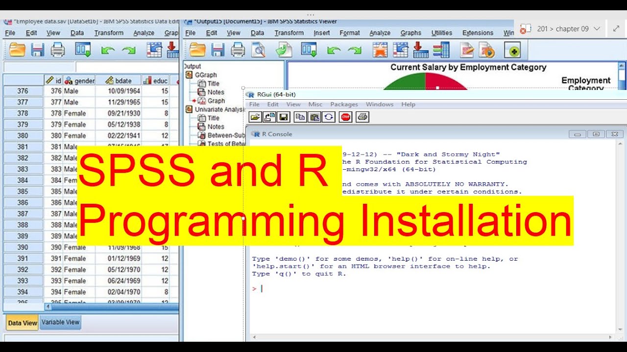 SPSS and R programming Installation Process