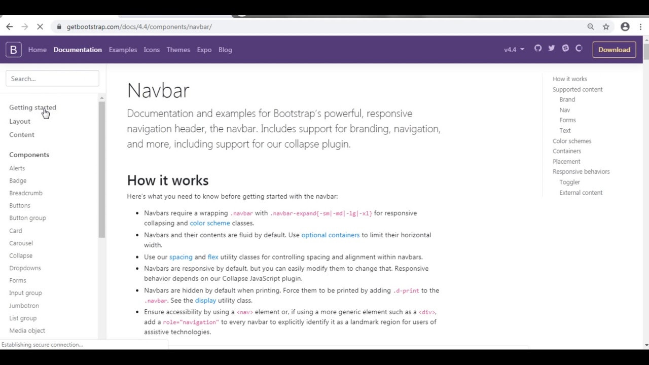 How to download bootstrap 4 and use it offline