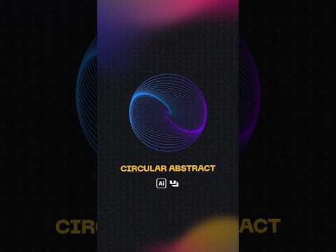 Create a circular abstract fast n' easy! #adobeillustrator