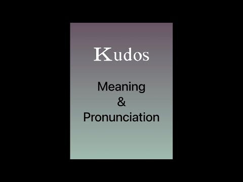 Kudos meaning #shorts
