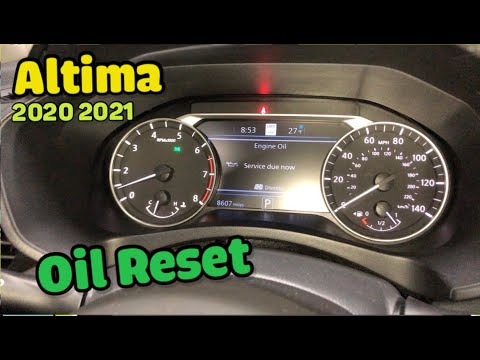 How to reset oil service light on Nissan Altima 2020 2021 2022