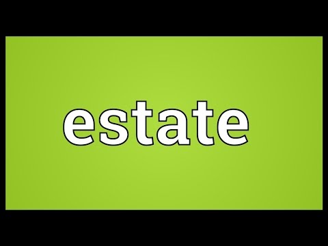Estate Meaning