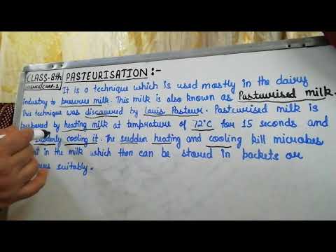 Pasteurisation (Class - 8th)