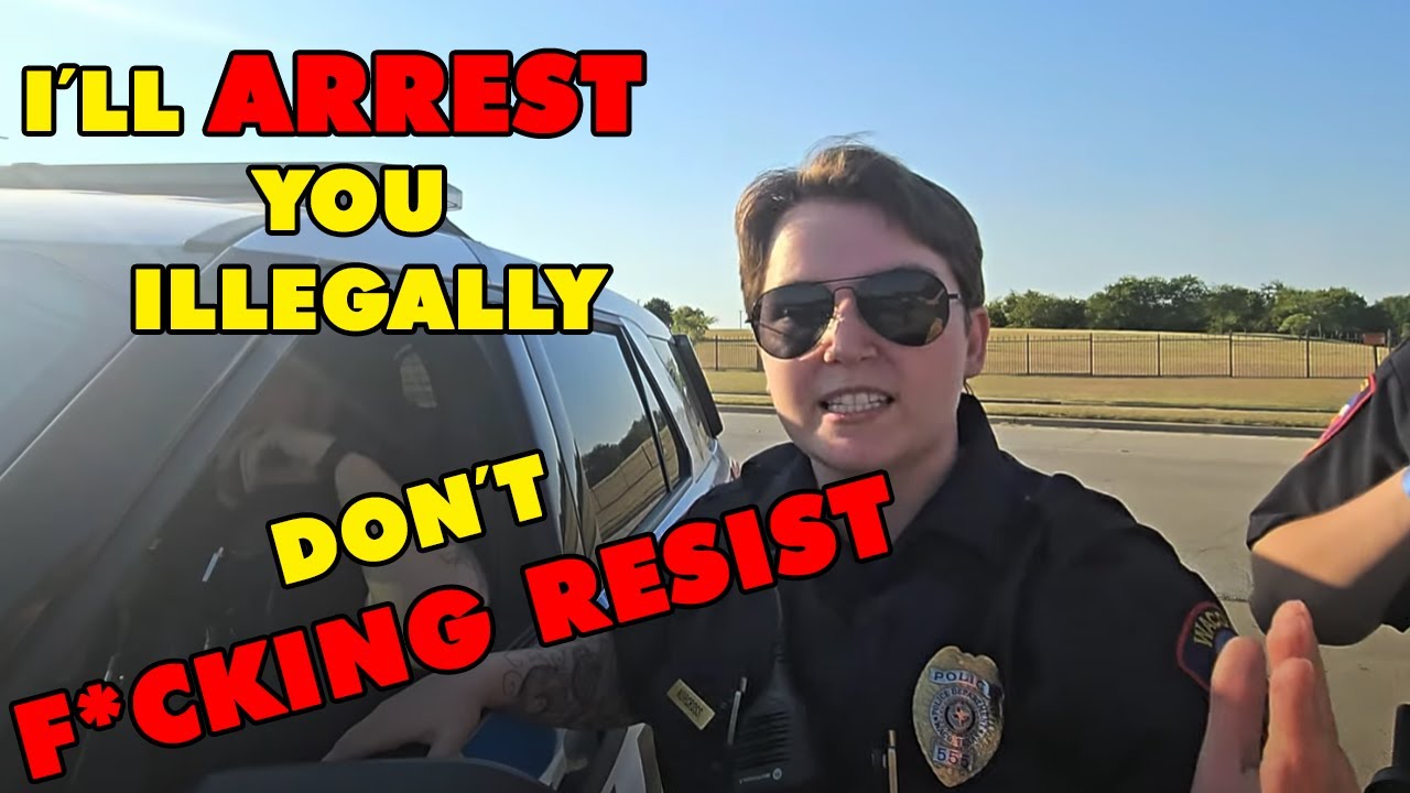 Female Cop Clueless About the Law - Threatens Arrest on Public Easement!
