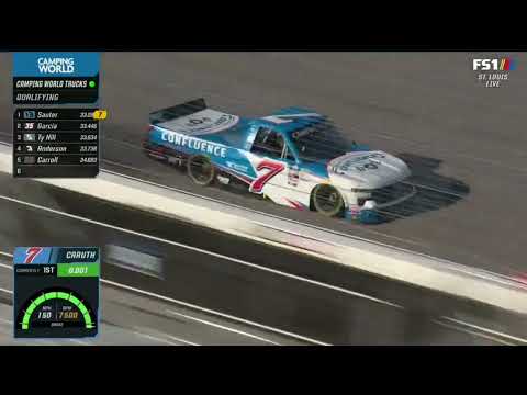 RAJAH CARUTH QUALIFYING LAP - 2022 TOYOTA 200 QUALIFYING NASCAR TRUCK SERIES AT WWT RACEWAY