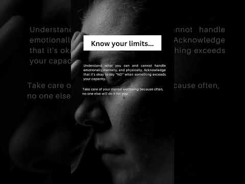 Know your limit, B Word #therapy #mentalhealth #shortsvideo