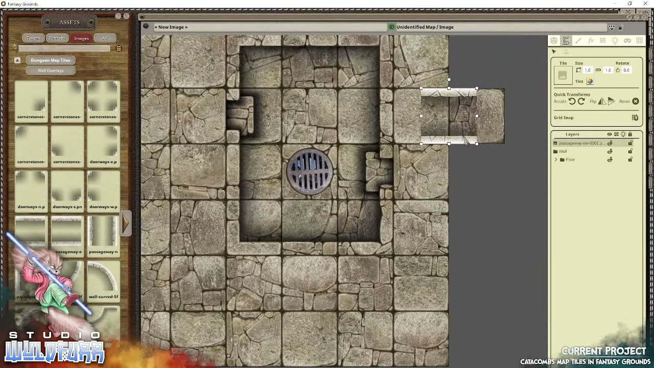 Dungeon Map Tiles in Fantasy Grounds