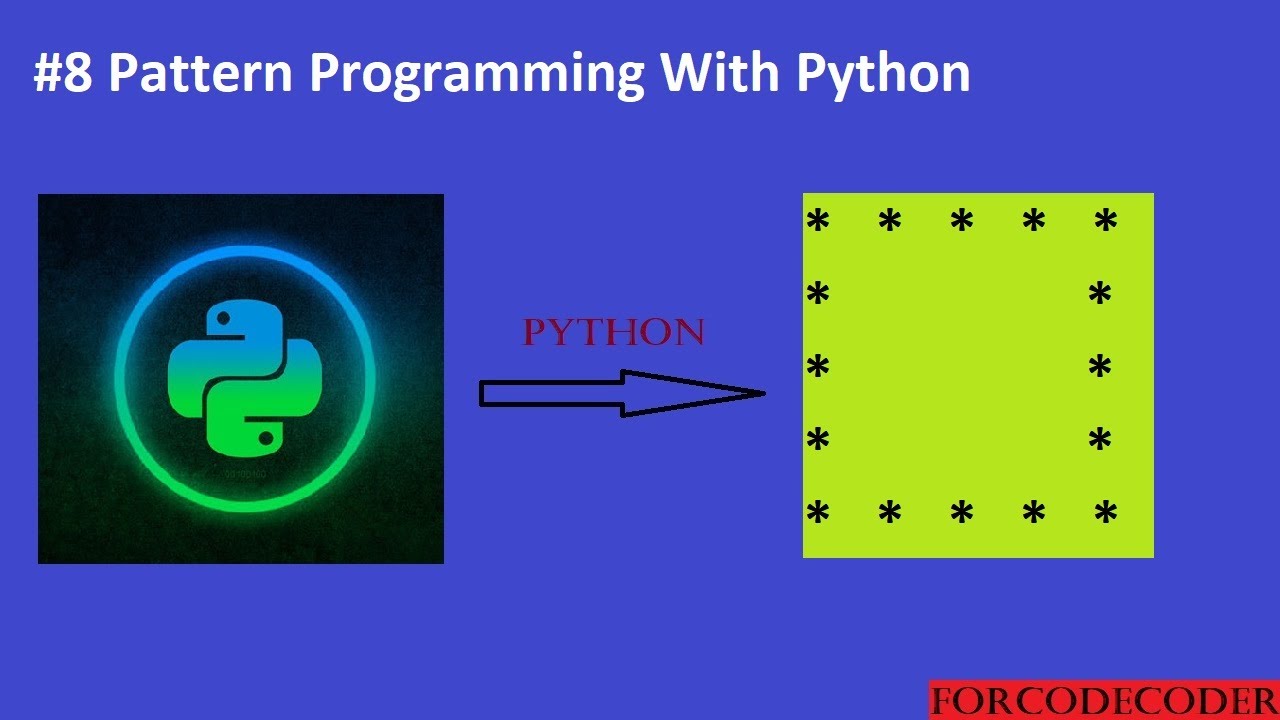 Printing Reverse Number Pattern in Python| Pattern Programming With Python  #8