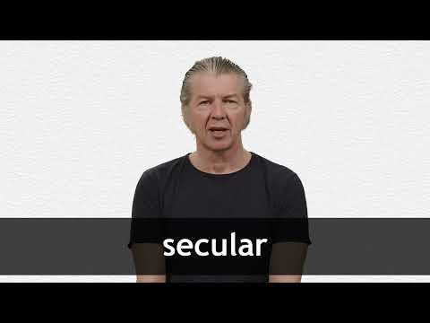 SECULAR definition in American English | Collins English Dictionary