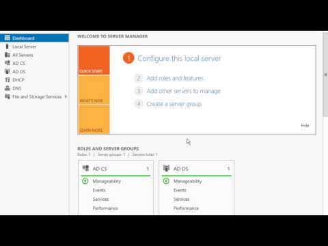 how to install AD CS in windows server 2012 r2