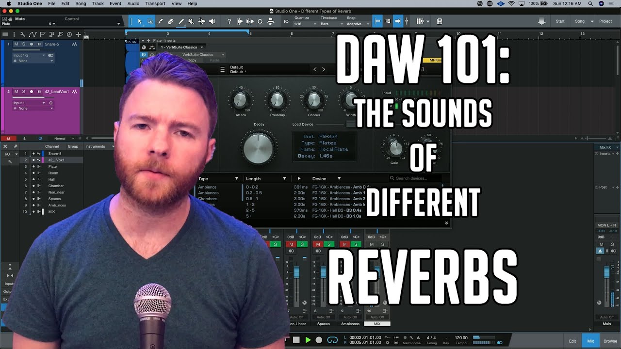DAW 101: The sounds of different Reverbs