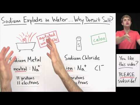 Reaction of Sodium Metal and Sodium Chloride in Water Video Lecture ...
