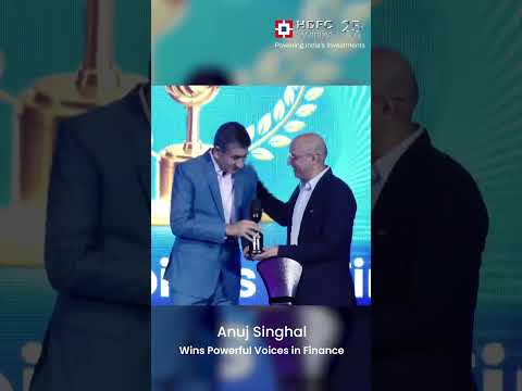 Anuj Singhal Honoured as a Powerful Voice in Finance | HDFC Securities Turns 25