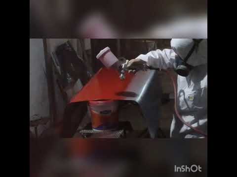 Aplicacion de pintura esmalte catalizado
