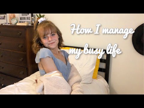How to manage a busy schedule