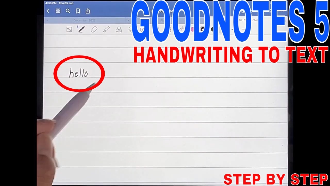 ✅  How To Convert Handwriting To Text In GoodNotes 5 🔴