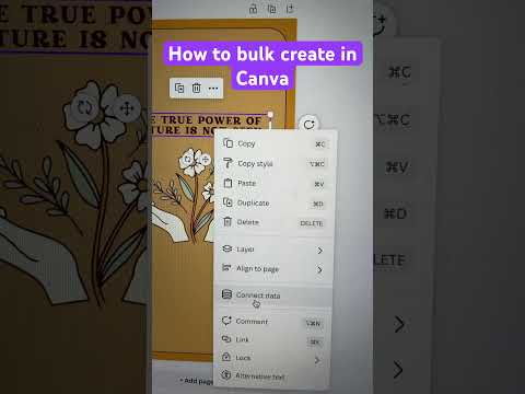 How to bulk create posts in Canva #canva #tutorial #bulkcreate