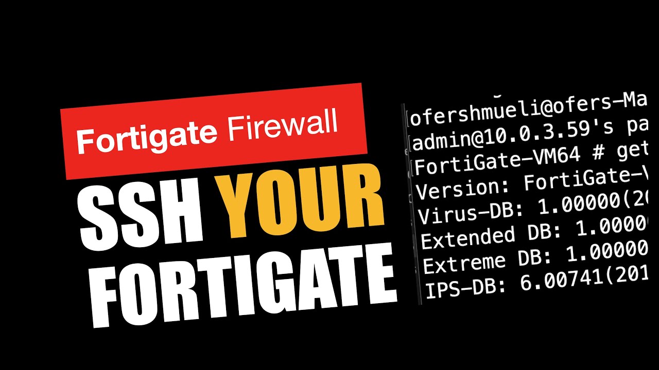 SSH your fortigate