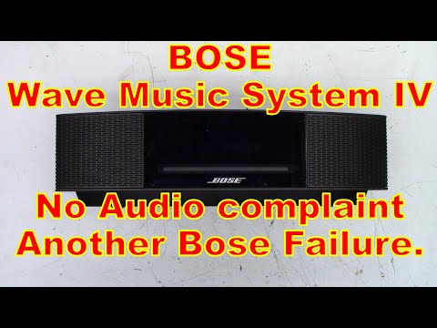Bose Wave Music System IV No Sound Repair Fail