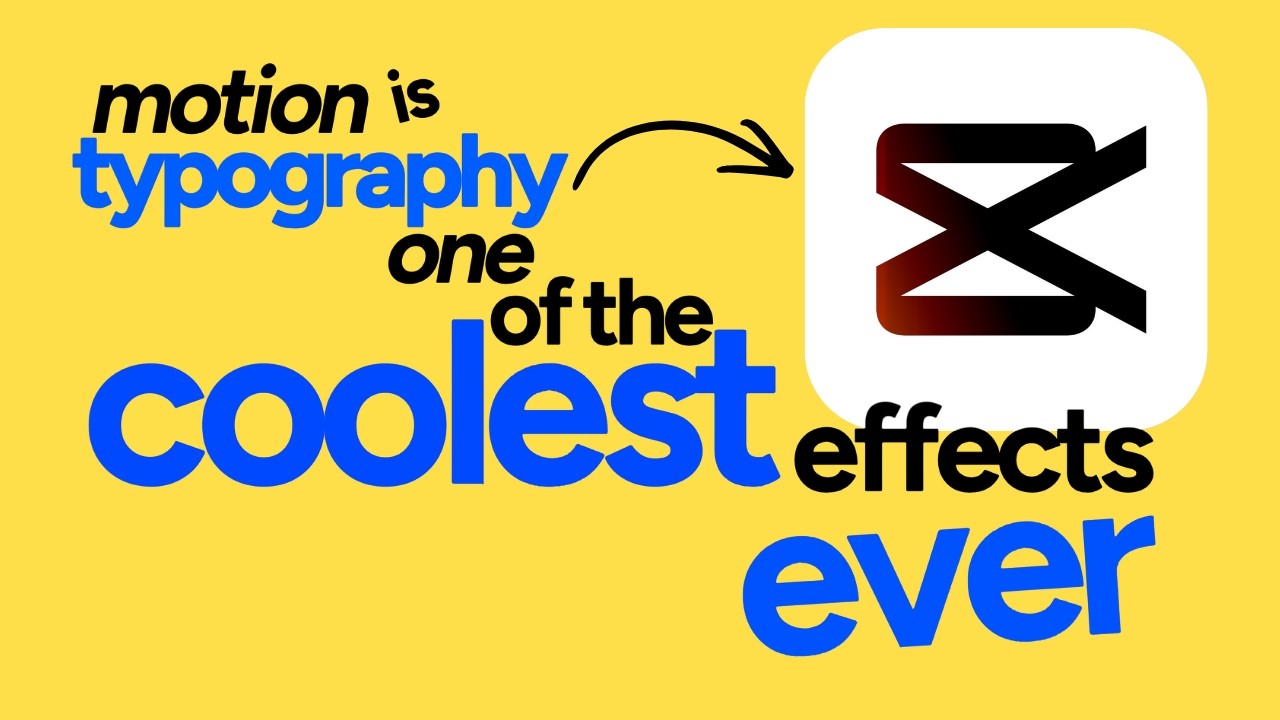 Motion Typography Smooth Animation in CapCut - CapCut Tutorial