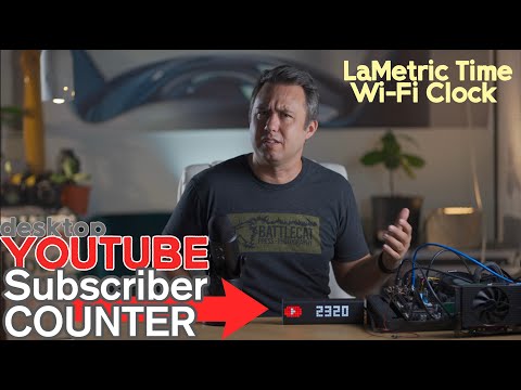 YouTube Live Subscriber Counter Clock - LaMetric Time Wifi