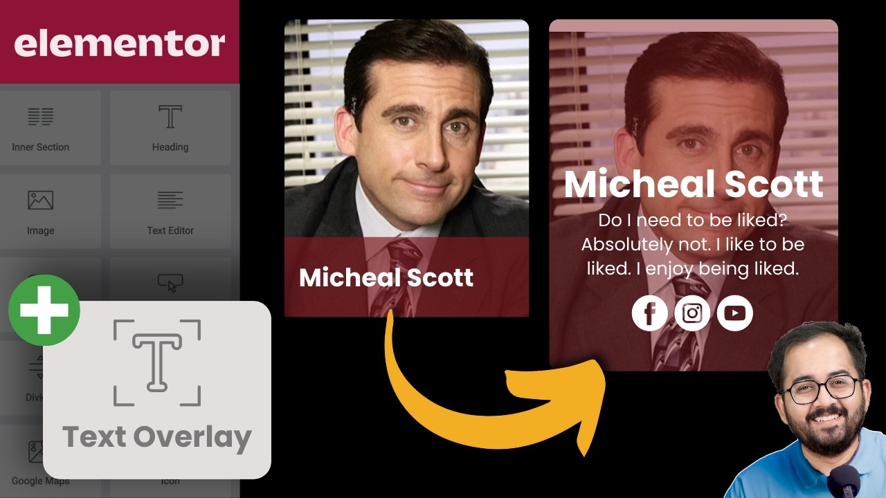 Text Over Image on Hover - Elementor