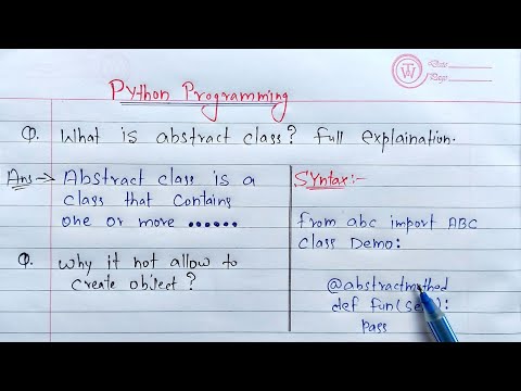 Learn python abstract class | Learn Coding - Mind Luster