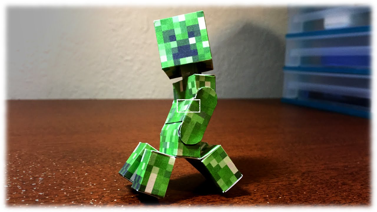 How to make a Bendable Creeper (Minecraft Papercraft)