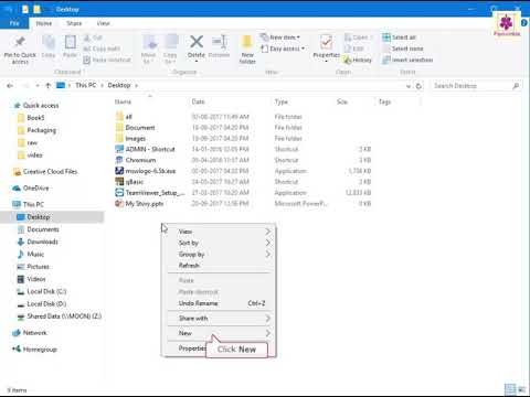 Creating Files in Folders | Computer Training | Periwinkle