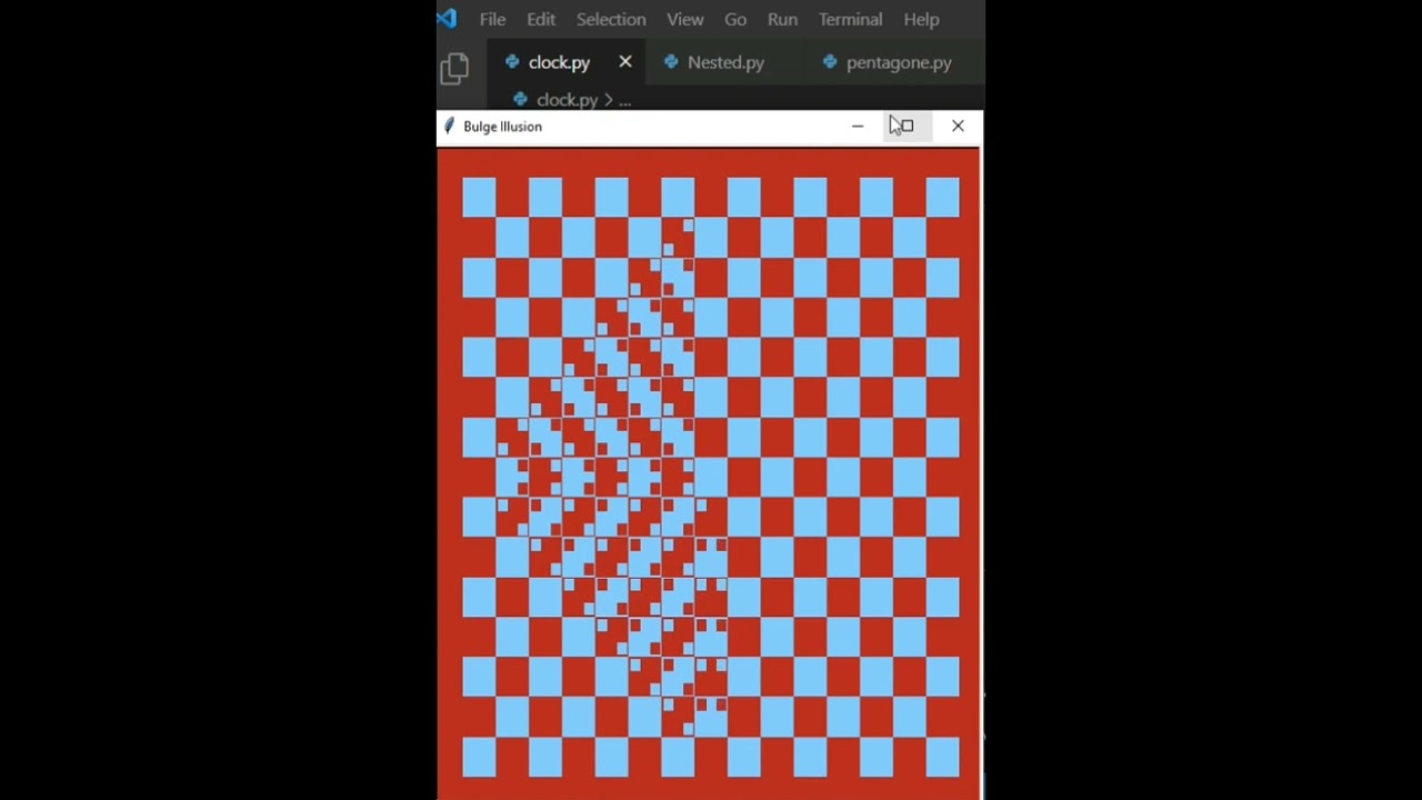 Awesome 😎 illusion with python Turtle #shorts #coding #python