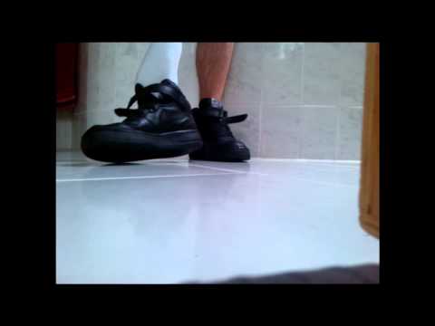 Black Nike Air Force 1 Shoeplay & White Socks