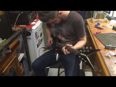 Washburn Dime 2ST Stealth with SH13 Dimebucker + 500k V Pot + | Reverb