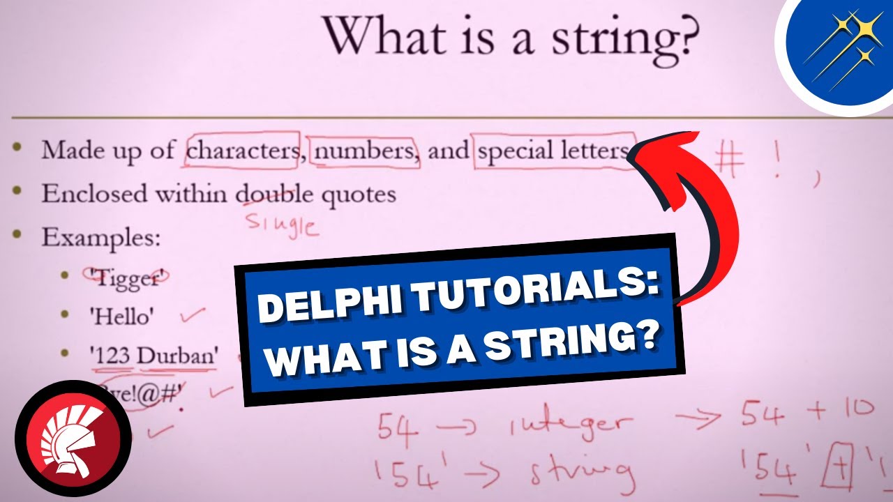 Delphi Coding Tutorials: What is A String? | Beginner's Guide To Coding