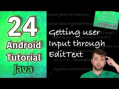 Learn Android App Development Tutorial 24 Getting user Input through EditText | Java - Mind Luster
