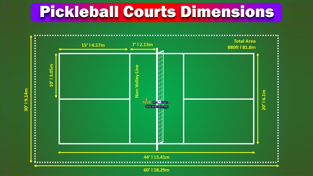 pickleball courts dimensions full video
