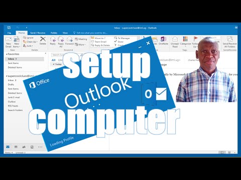 How to setup email in MS outlook on a computer