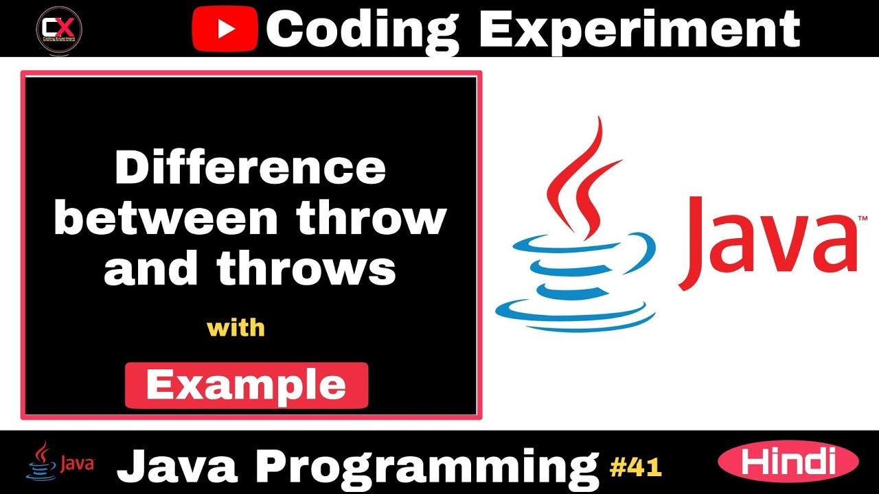 Difference between throw and throws in java | coding experiment