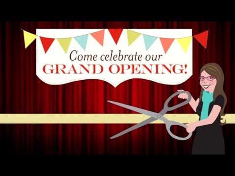 You are cordially invited..Please click to cut the Ribbon