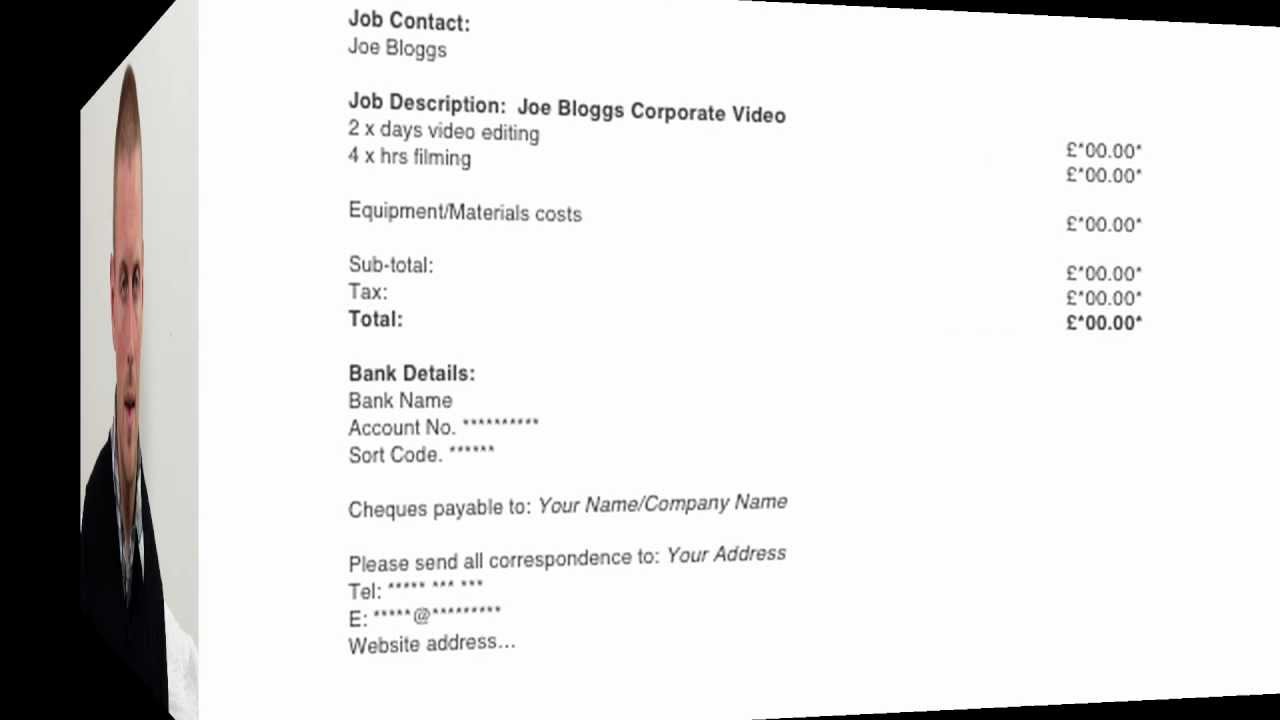 Freelance Video Editor Invoice Template | How To Create A Freelance Video Editor Invoice Template