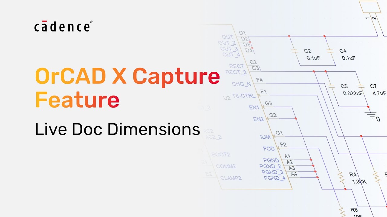 OrCAD X Feature - Live Doc Dimensions