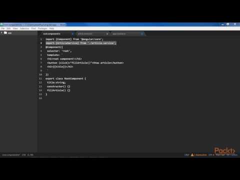 Learn Angular 2 Solutions Intermediate Concepts Injecting a Simple Service into a Compo ...