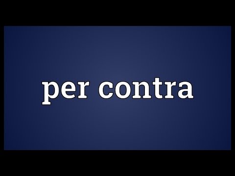 Per contra Meaning