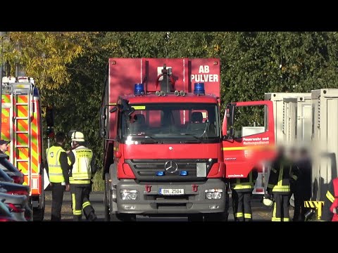 Kabelbrand in Außenbereich von Telekom Deutschland Zentrale in Bonn-Limperich am 07.10.22